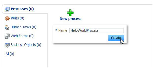 Creating a Web Form Using Oracle Business Process Composer;