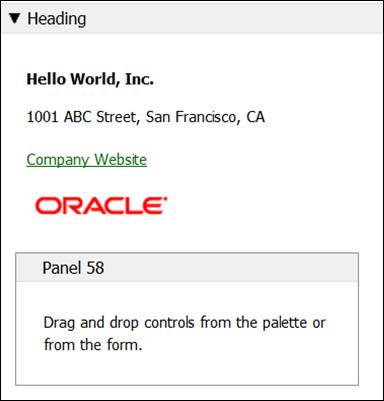 Creating a Web Form Using Oracle Business Process Composer;