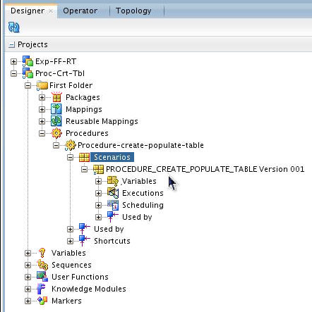 ODI 12c - Procs, Scenarios