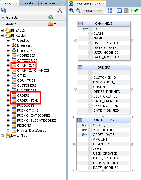 Oracle Data Integrator 12.2.1: Creating Cubes and Dimensions