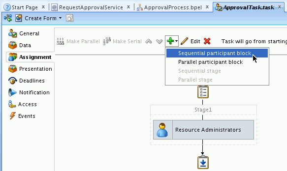 Create Custom Approval Processes for Assigning Resources to a User