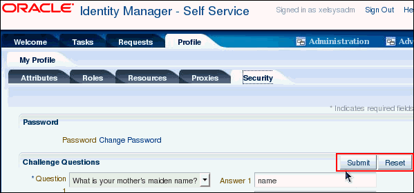Oracle Identity Manager: Customizing UI Button Labels