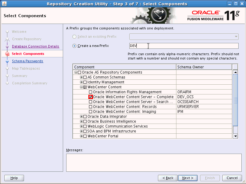 WebCenter Content (WCC) Installation: Part 1 - Configuring the Database with Repository Creation ...