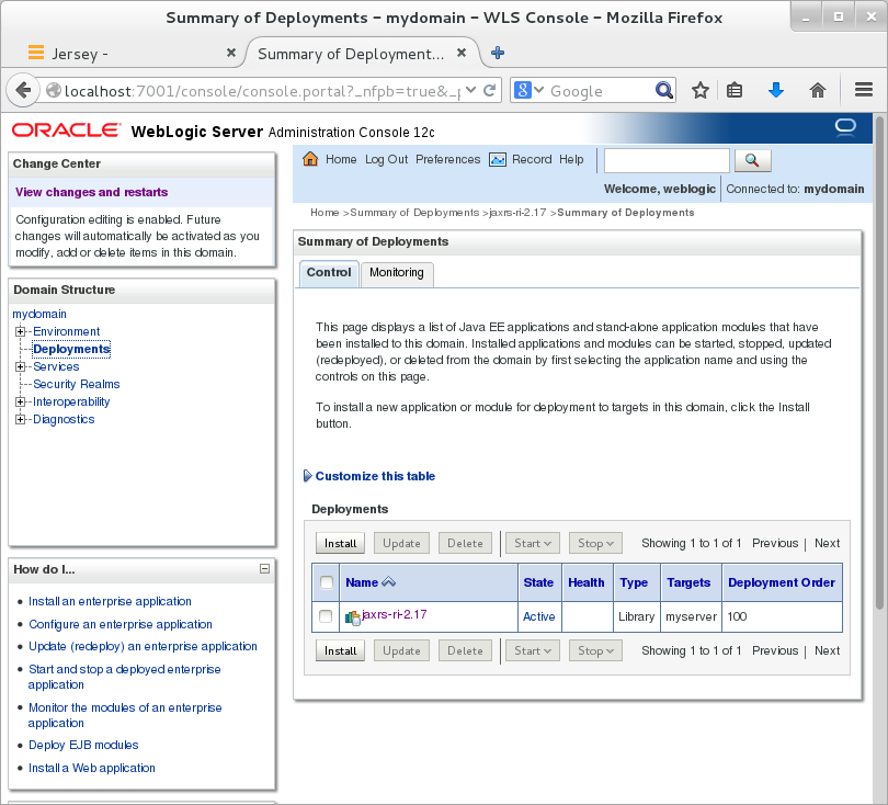 Oracle WebLogic Server 12.1.3 Developer Guide: Enabling Java EE 7 Features