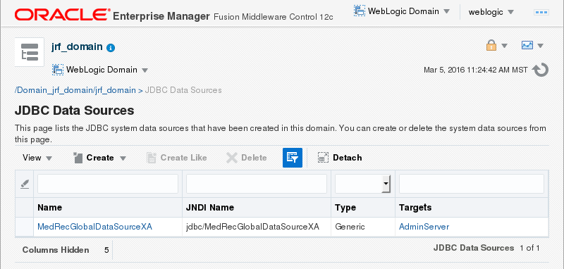 Oracle WebLogic Server 12c (12.2.1): Configuring a Single Domain Partition
