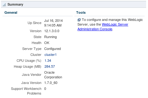 Using Fusion Middleware Control to Manage WebLogic Server