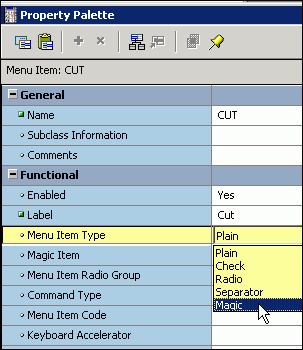 Creating Oracle Forms Menus