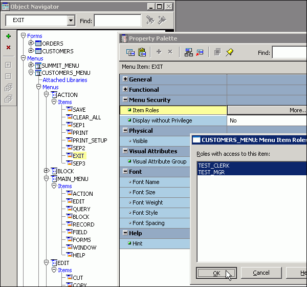 Managing Oracle Forms Menu Modules
