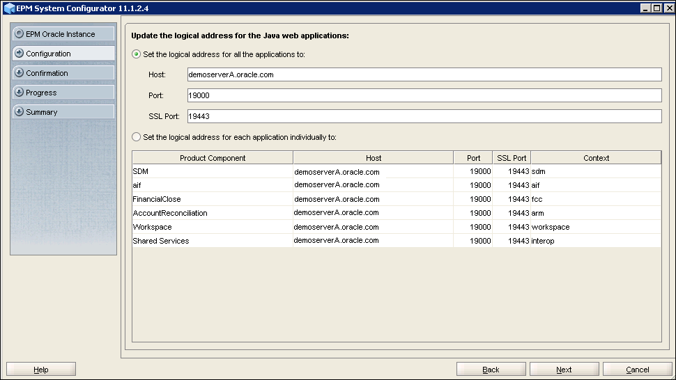 Creating Financial Close Management 11.1.2.4 Server Clusters
