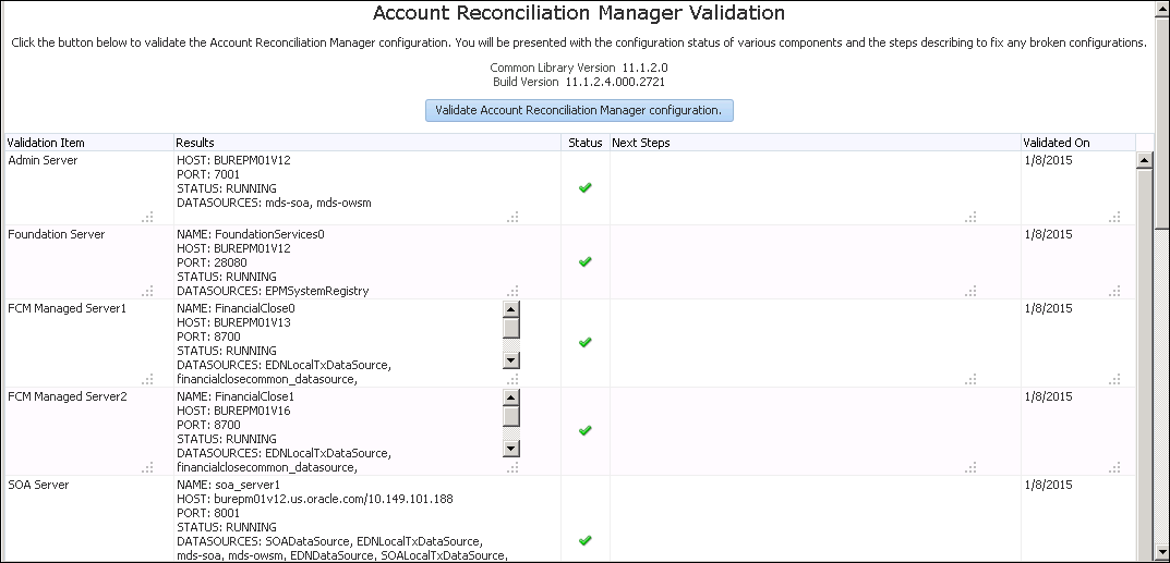 Creating Financial Close Management 11.1.2.4 Server Clusters