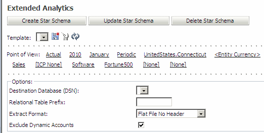 Exporting Data with Extended Analytics