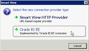 Integrating Oracle BI EE with Oracle Hyperion Smart View for Office