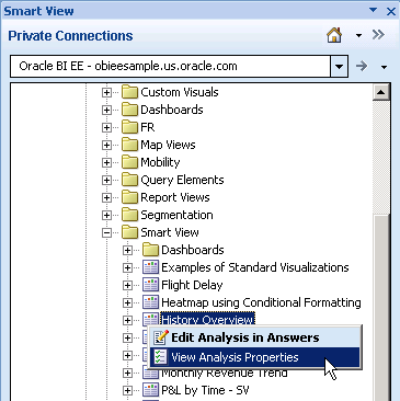 Integrating Oracle BI EE with Oracle Hyperion Smart View for Office