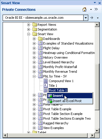 Integrating Oracle BI EE with Oracle Hyperion Smart View for Office