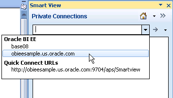 Integrating Oracle BI EE with Oracle Hyperion Smart View for Office