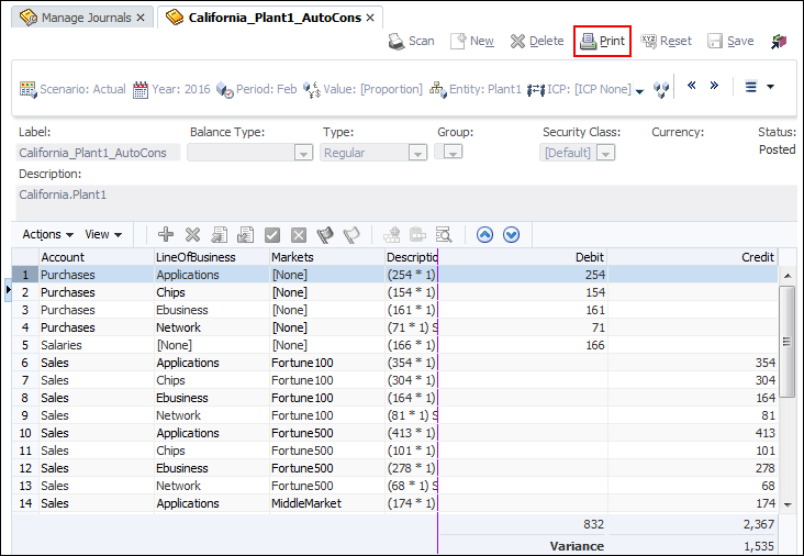 Viewing, Printing, and Extracting Automated Consolidation Journals in ...