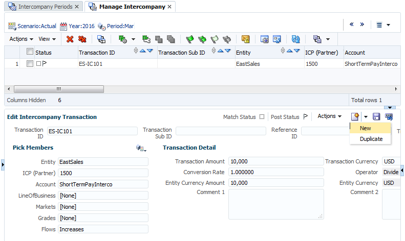 Managing Intercompany Transactions in Oracle® Hyperion Financial ...