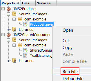 Java EE 7: Implementing JMS 2.0 Shared Subscription in Java SE Environment