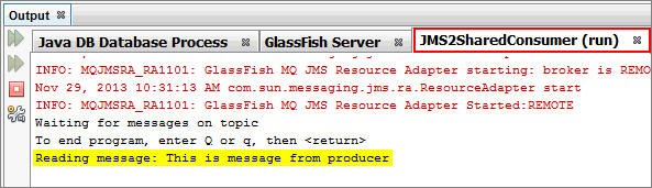 Java EE 7: Implementing JMS 2.0 Shared Subscription in Java SE Environment