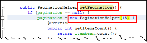 Implementing Pagination in a JSF Page
