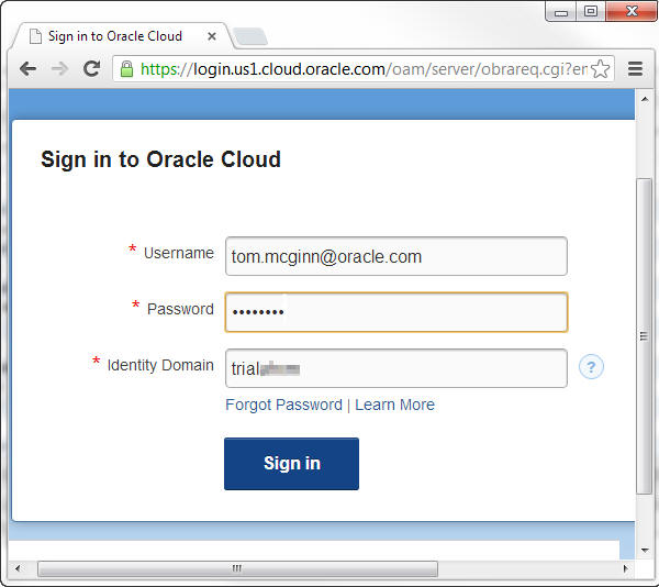 Creating and Deploying JSF/JPA Applications to Oracle Cloud