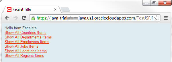 Creating and Deploying JSF/JPA Applications to Oracle Cloud