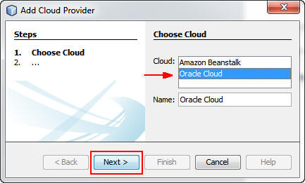 Configuring NetBeans for Oracle Cloud