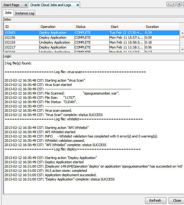 Configuring NetBeans for Oracle Cloud