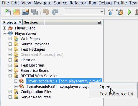 Developing an Ajax Client for RESTful Web Services in NetBeans 7 : Part 3