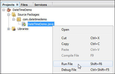 Java SE 8: Using Date and Time API to calculate date offsets.
