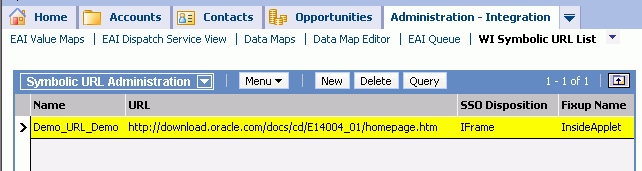 Embedding External Web Content in a Siebel View
