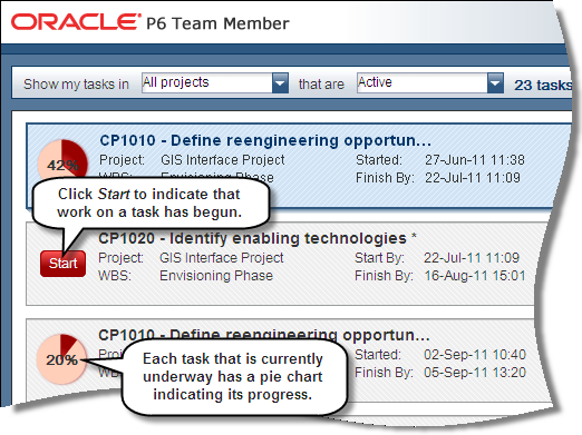 Team Member Web - Updating Tasks