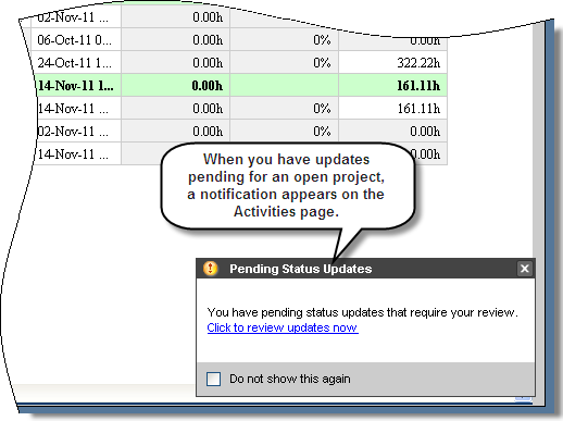 Review Status Updates