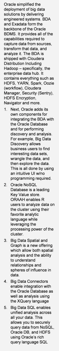 Introduction to the Oracle Big Data Appliance