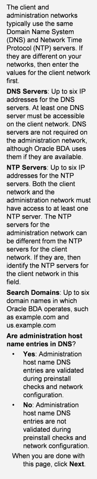 Oracle BDA Pre-Installation Steps