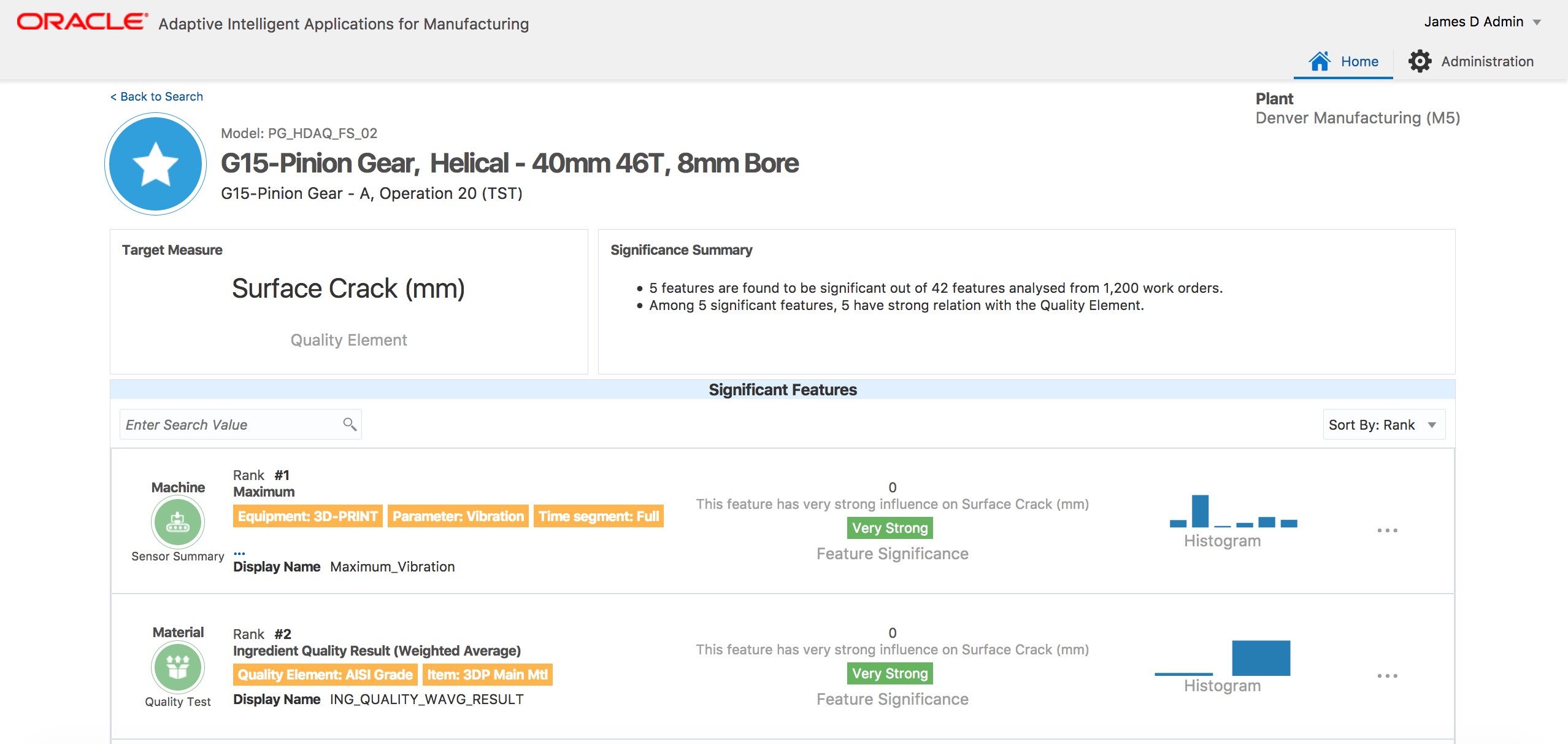 Oracle Adaptive Intelligent Apps for Manufacturing Release 18.2