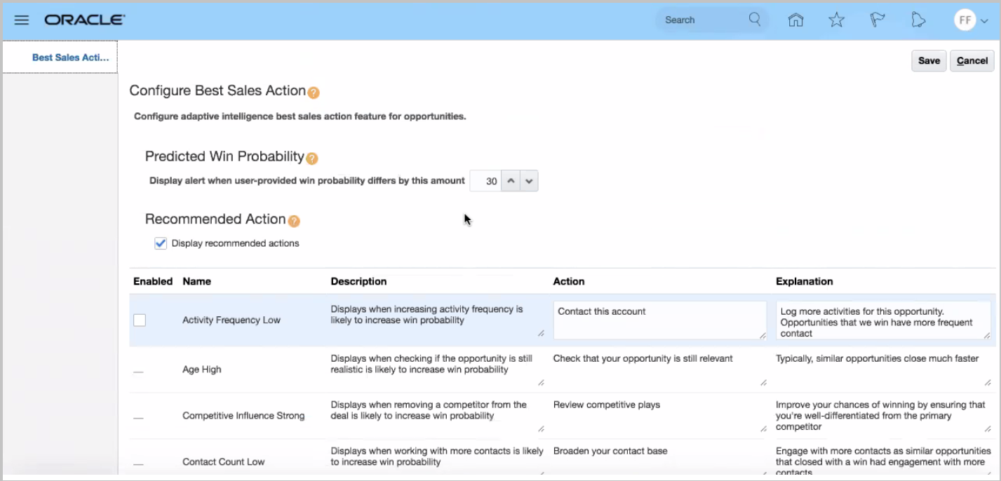 Oracle Adaptive Intelligent Apps for CX Sep 2019 What's New