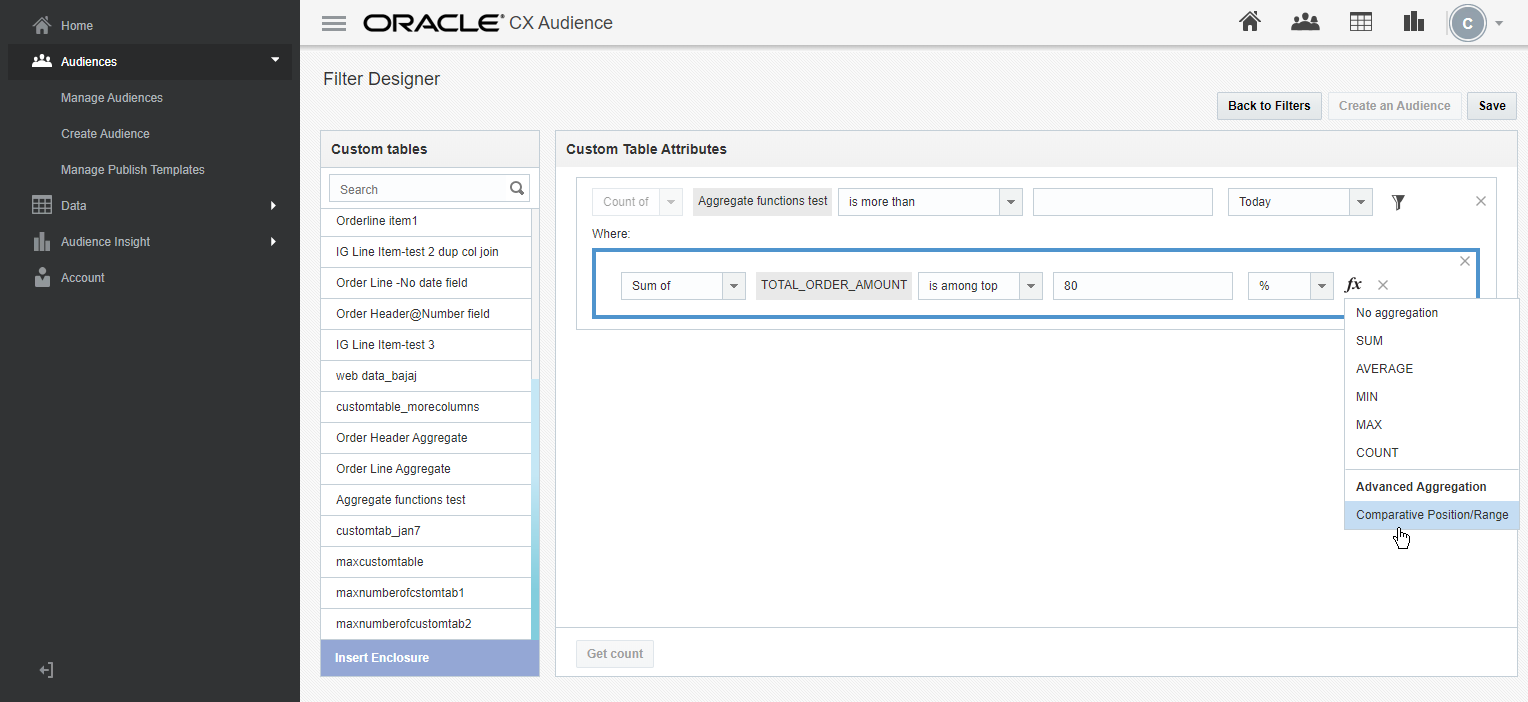 Oracle CX Audience 20A What's New