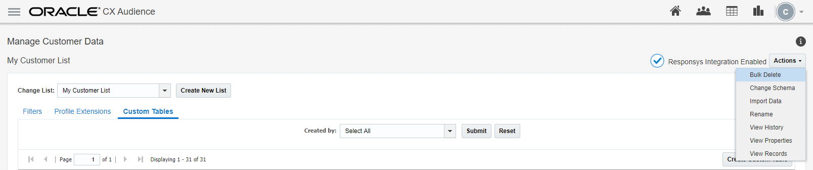 Oracle CX Audience 20C What's New