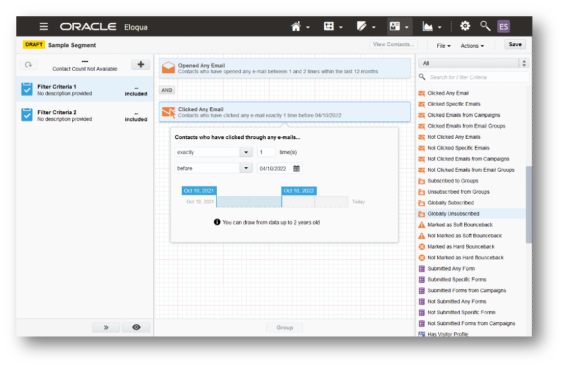 Oracle Eloqua Marketing Automation Cloud 23D What's New