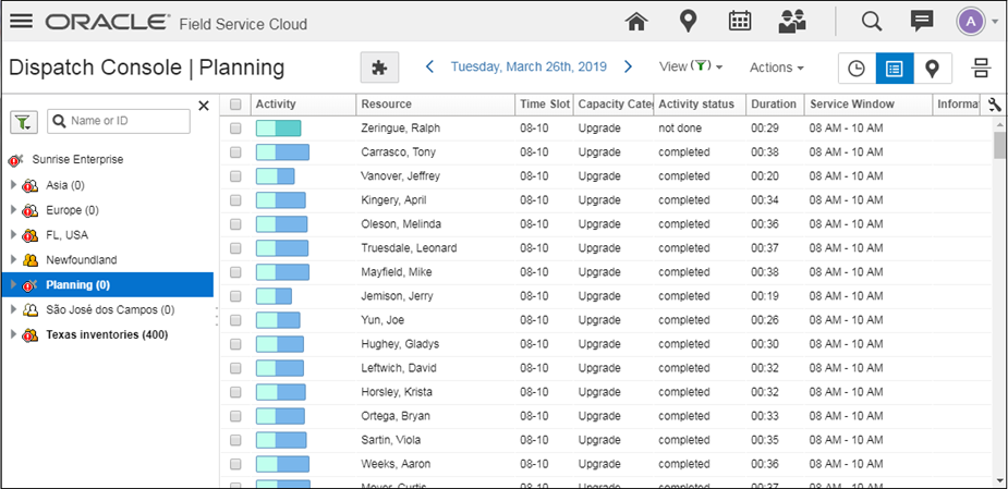 Oracle Field Service Cloud 19B What's New