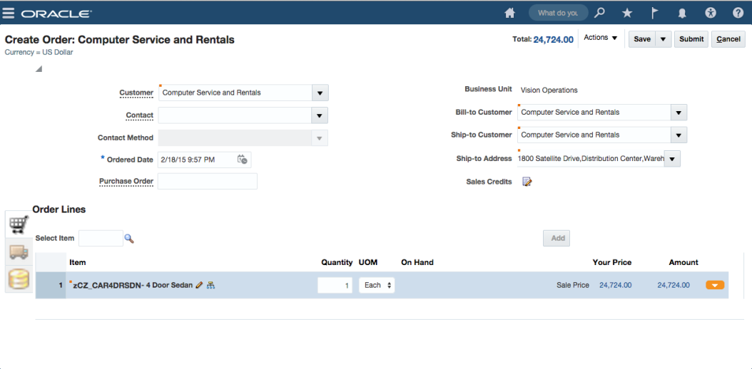 Oracle Supply Chain Management Cloud: Order to Cash Release 11 What's New