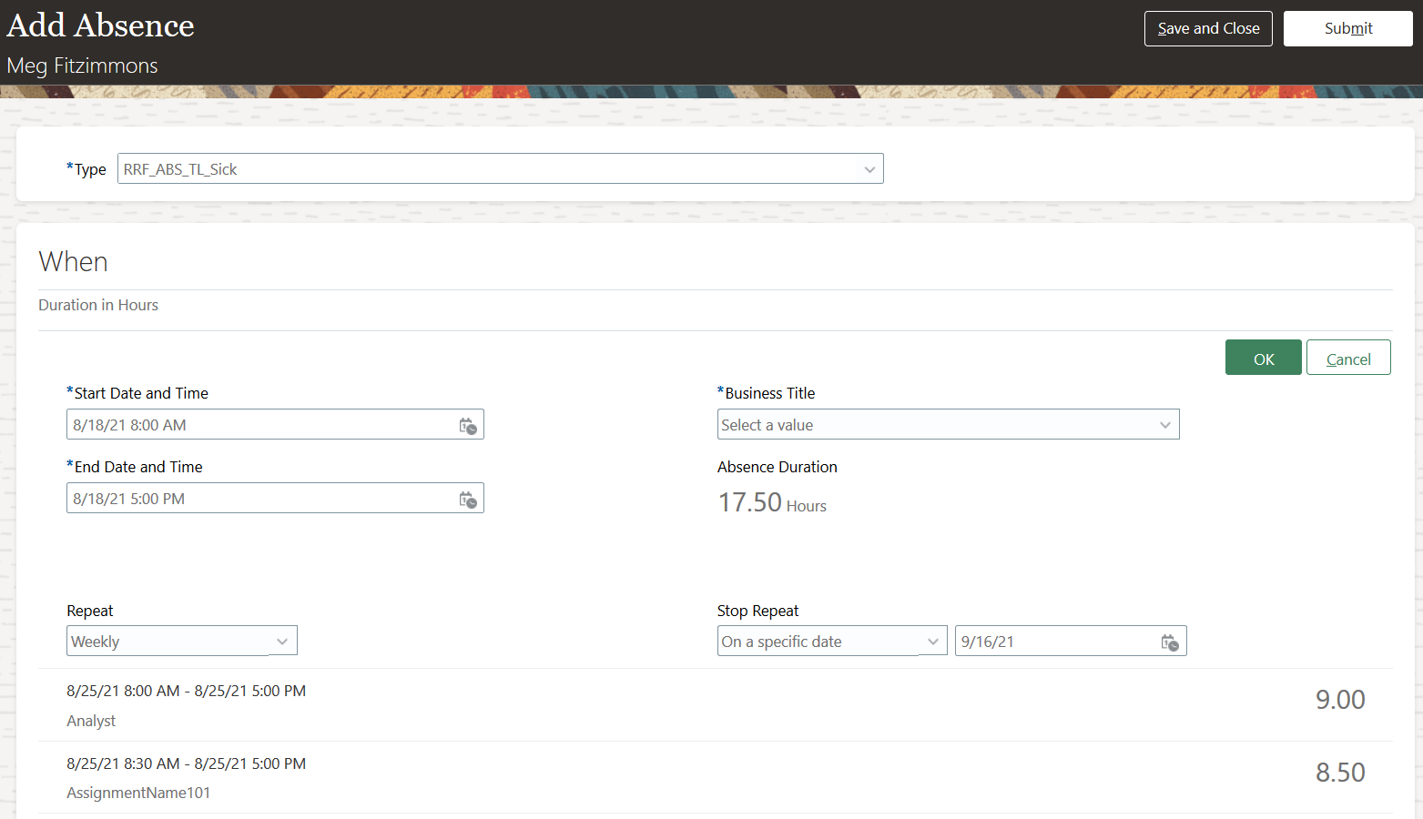 Oracle Fusion Cloud Absence Management 21D What's New
