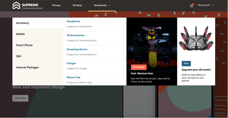 Oracle Digital Experience for Communications Buying Experience 23B What's New