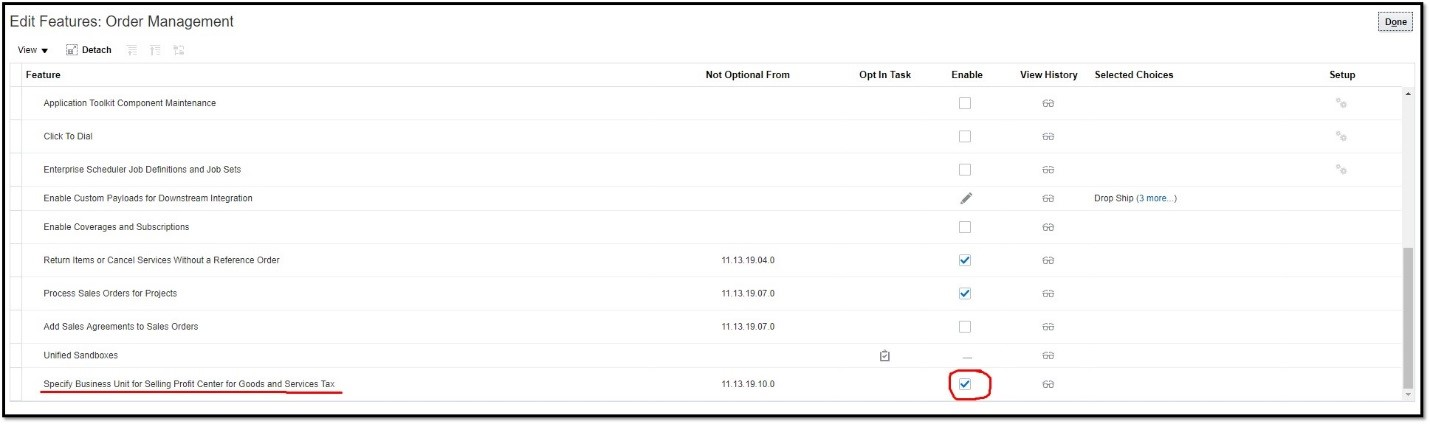Oracle Order Management Cloud 19B What's New