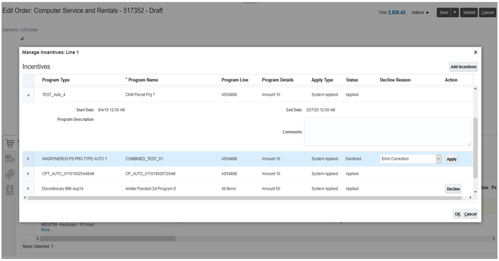Oracle Order Management Cloud 20C What's New