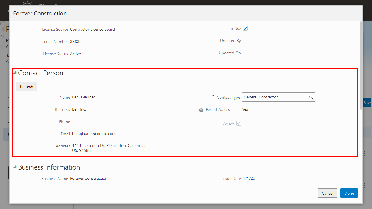 Oracle Licensing and Permitting Cloud 21D What's New