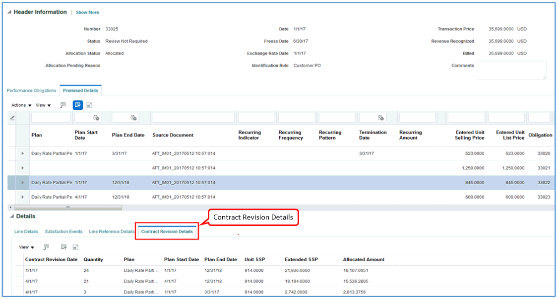 Oracle Revenue Management Cloud R13 (update 18B)