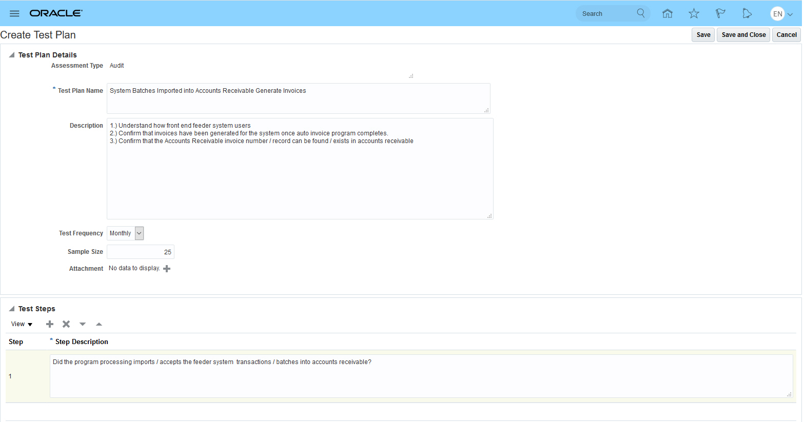 Oracle Risk Management Cloud R13 (updates 18A - 18C)