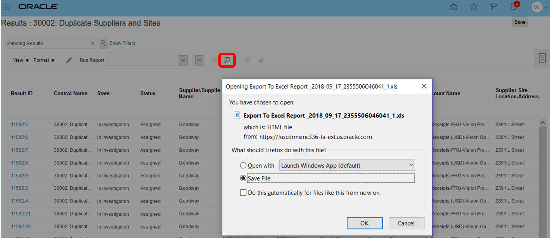 Oracle Risk Management Cloud R13 (updates 18A - 18C)